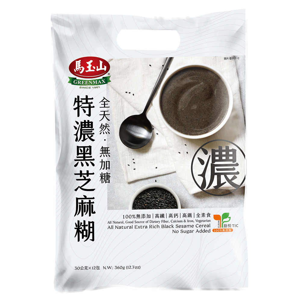 GREENMAX EXTRA RICH BLACK SESAME CEREAL - Wen Ho of Canada